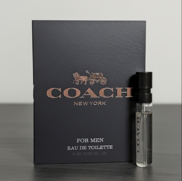 Coach | Grooming | Coach Black Eau De Toilette For Men Sample Size Mini ...